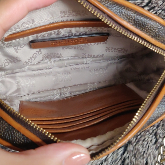 Michael Kors | Bags | Michael Kors Jet Set Small Monogram Crossbody Bag ...